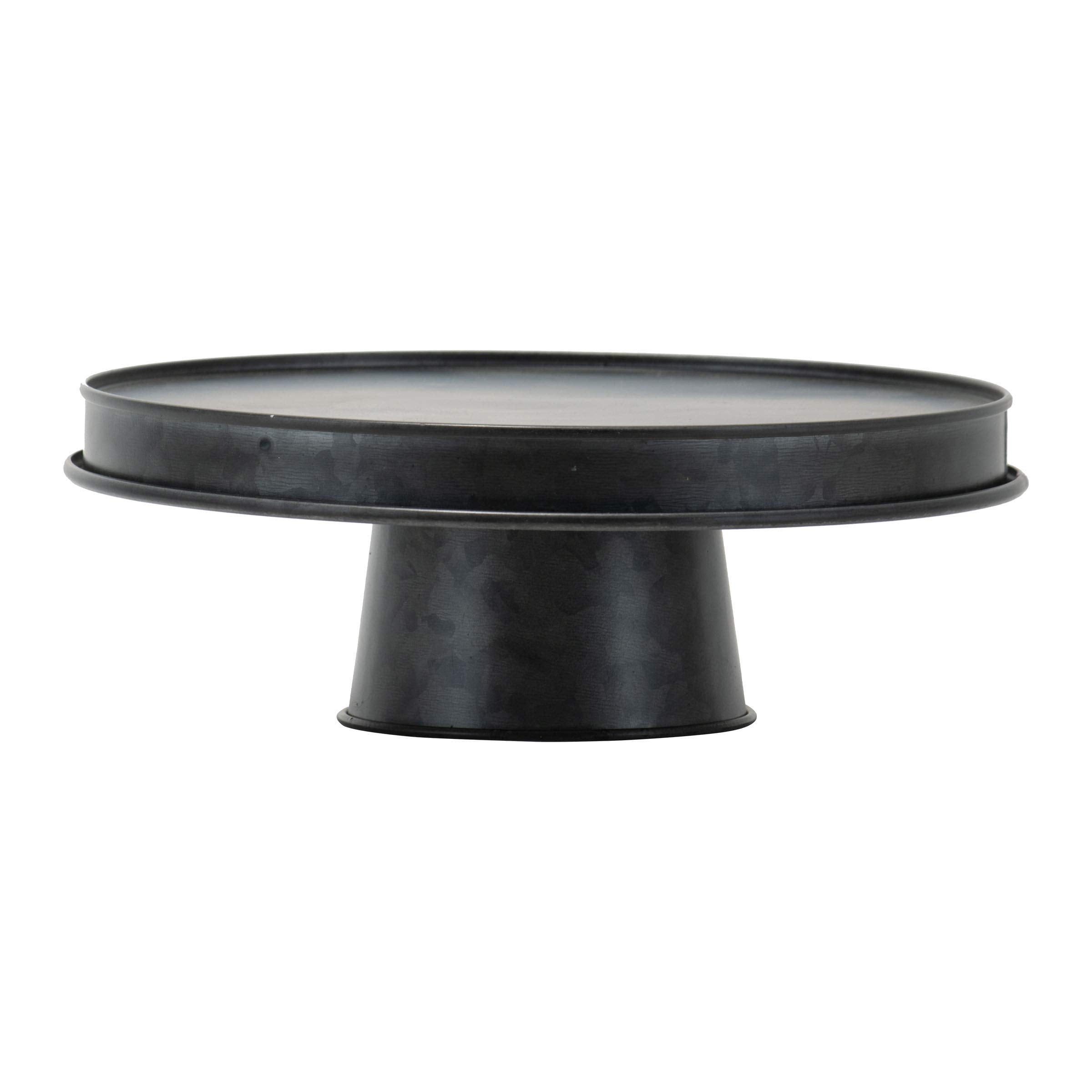 Foreside Home & Garden Small Black Galvanized Metal Decorative Riser ...