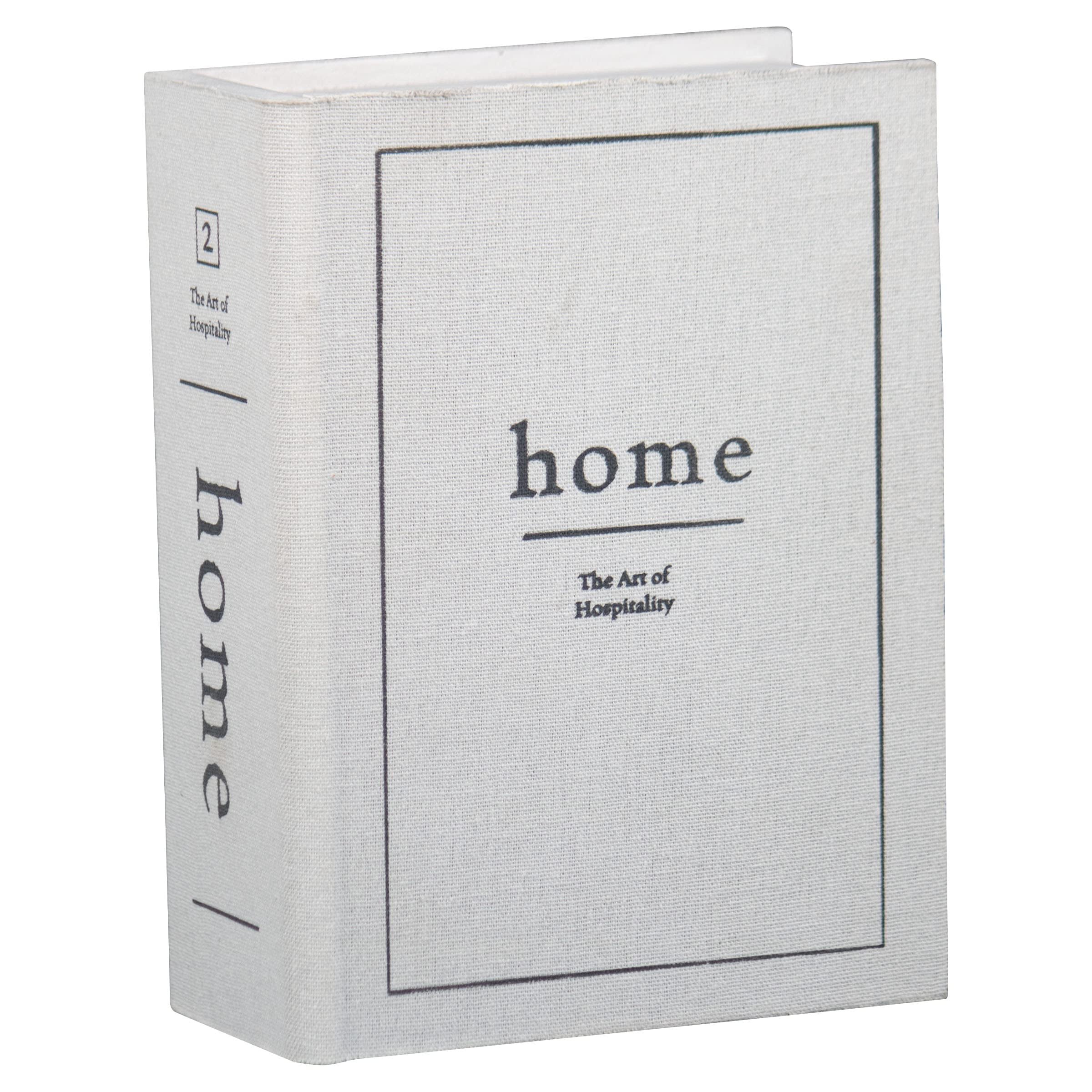 Foreside Home & Garden White Faux Book 8x6 Lidded Decorative Wood ...