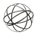 Foreside Home and Garden Black Large Distressed Metal Decorative Sphere ...