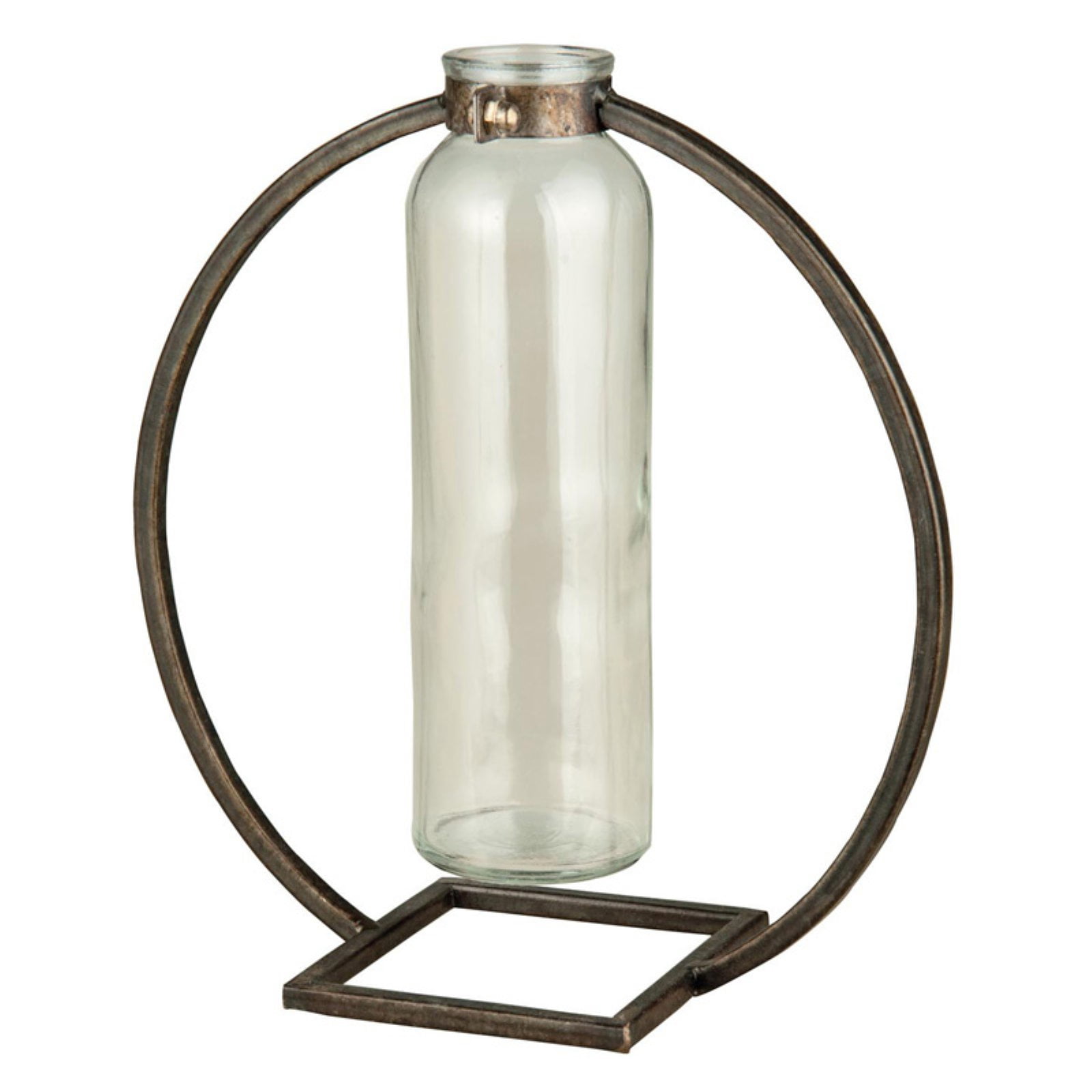Foreside Home & Garden Rustic Glass Bud Vase Metal Stand, 72 - Walmart.com