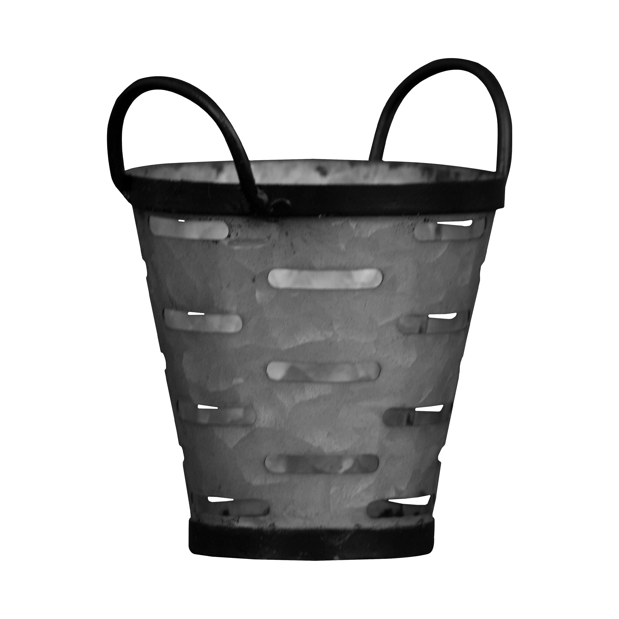 Foreside Home and Garden Olive Bucket Galvanized Metal Planter ...