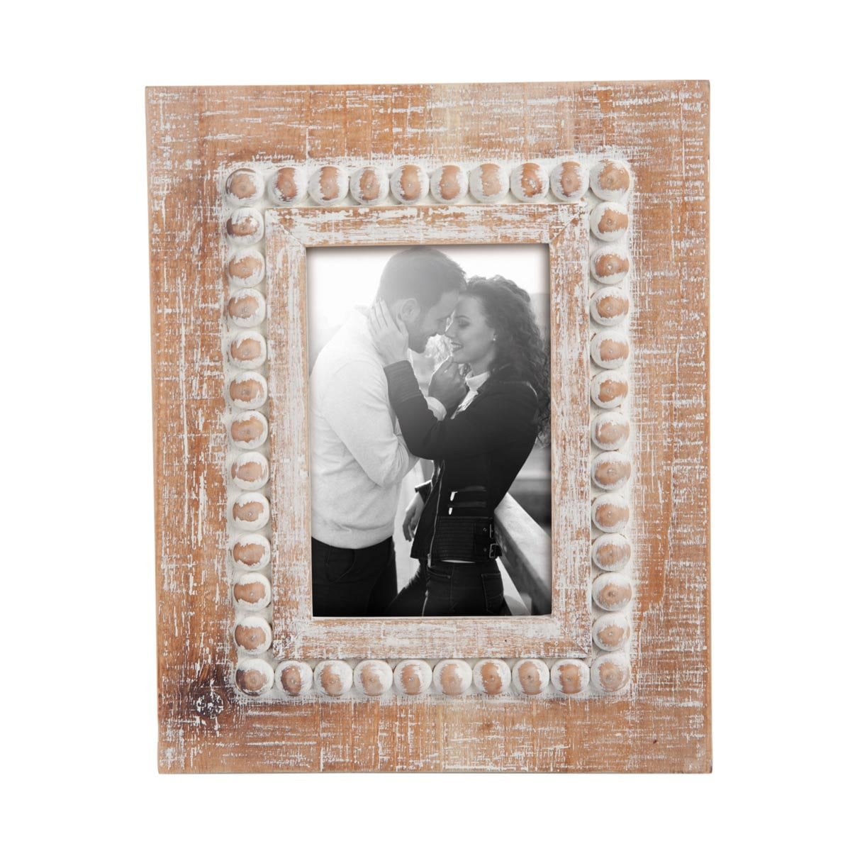 Foreside Natural 4 x 6 inch Whitewash Decorative Wood Picture Frame ...