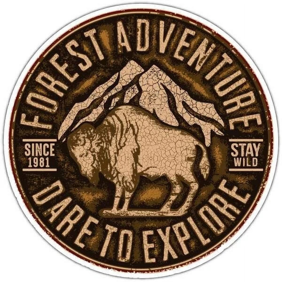 Forest Adventure Dare To Explore Yellowstone Car Window Stickerphone ...