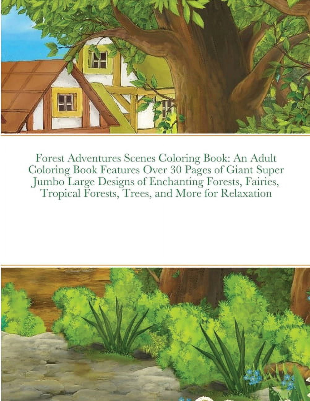 Forest Adventures Scenes Coloring Book: An Adult Coloring Book Features ...
