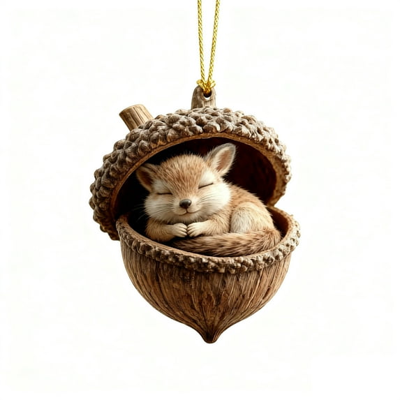 Forest Animal Acorn Ornaments, 2026 Christmas Pine Cone Decoration ...