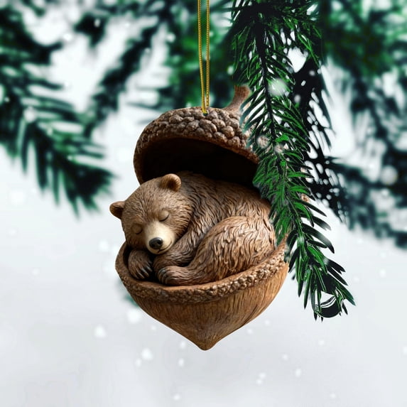 Forest Animal Acorn Ornaments, 2D Flat Acrylic Woodland Creature ...