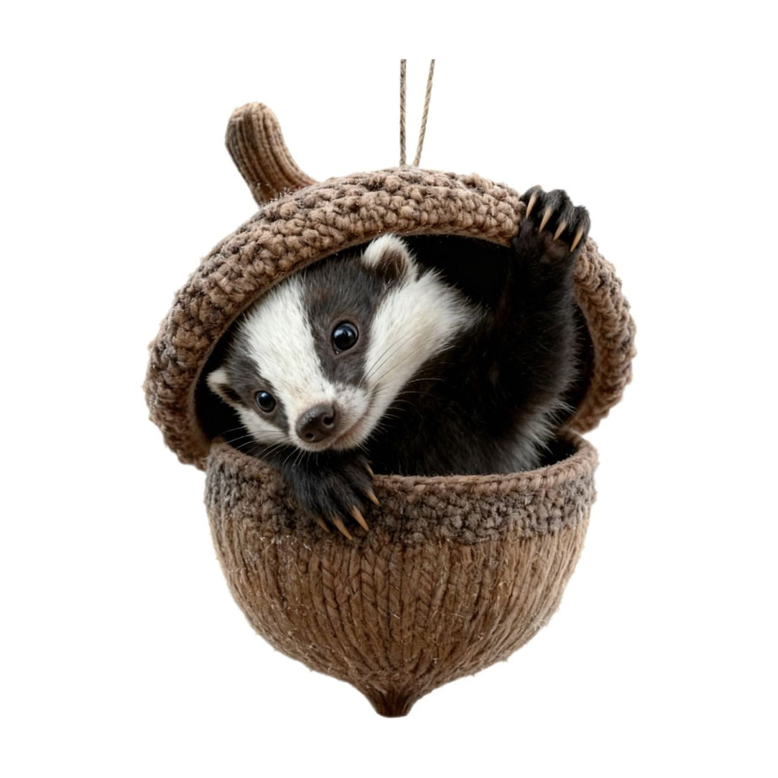 Forest Animal Acorn Ornaments, 2D Woodland Acrylic Christmas Tree Decor ...