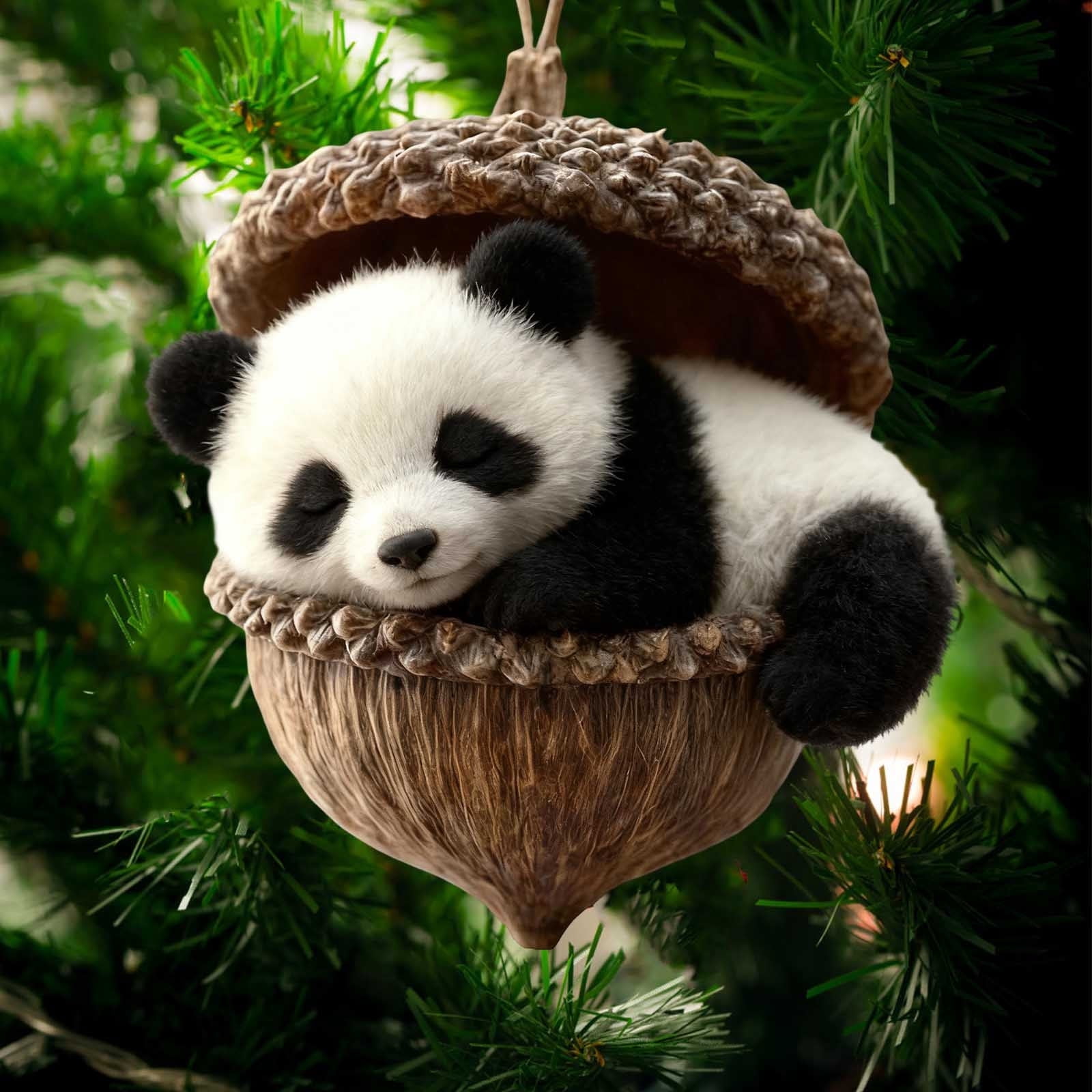 Forest Animal Acorn Ornament 2D Personalized Woodland Creature Hanging ...
