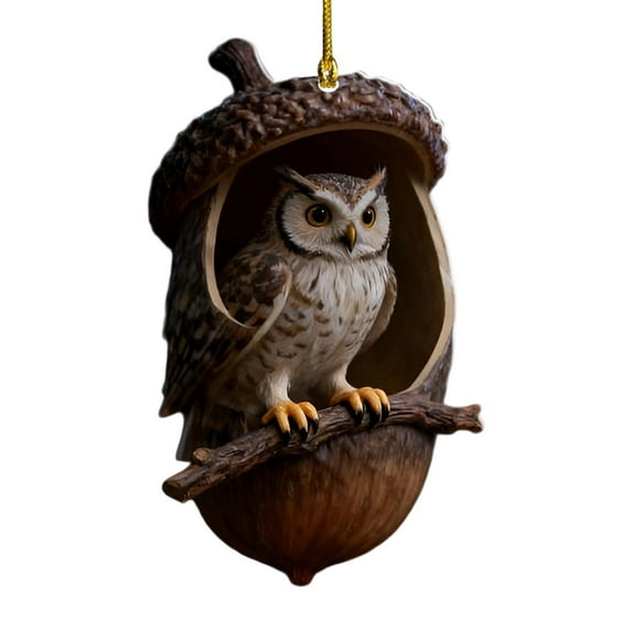 Forest Animal Acorn Ornaments Cozy Forest Christmas Tree Ornaments ...