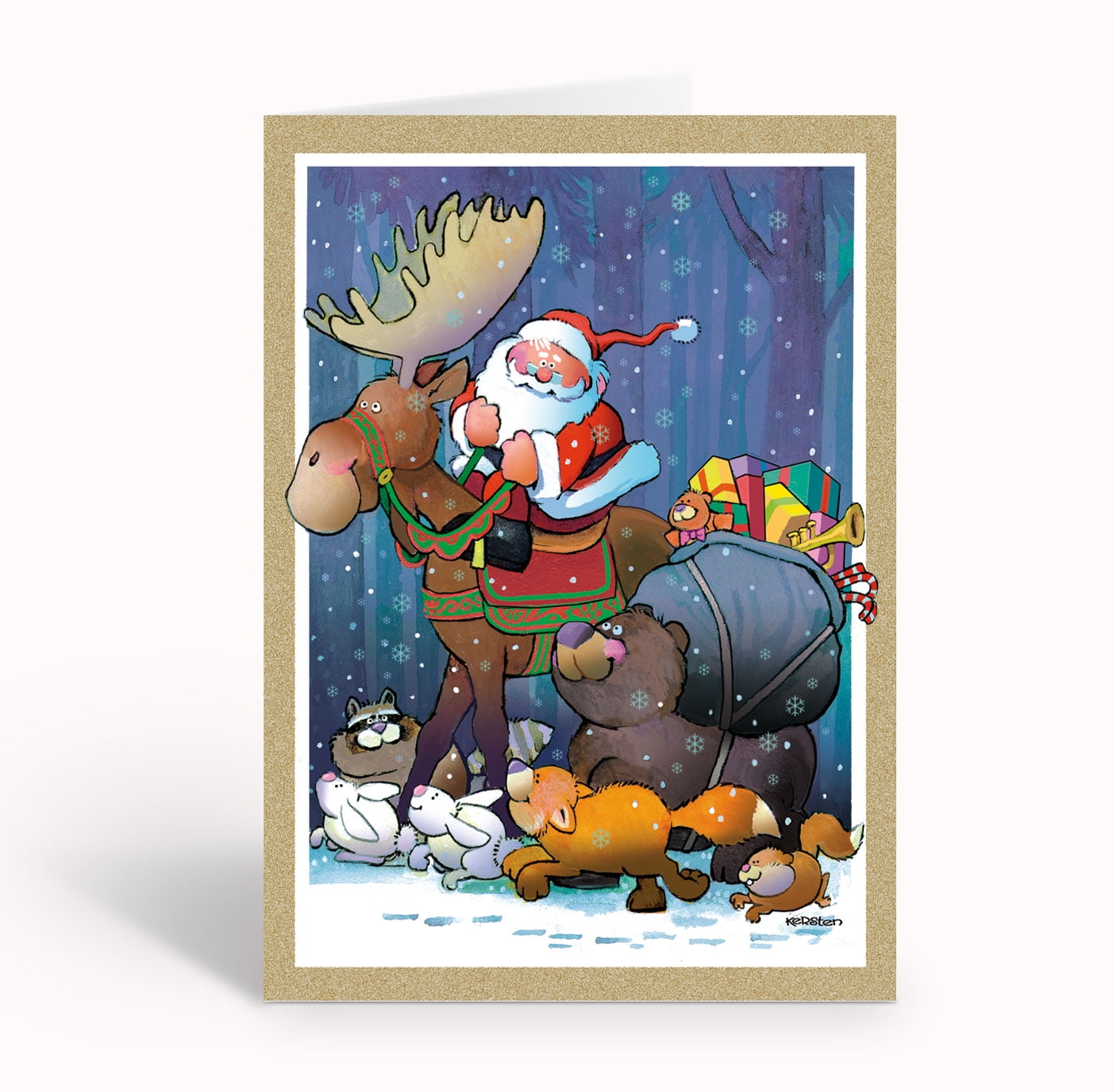 Forest Animal Christmas Card - 18 Cute Christmas Cards - 20123 ...