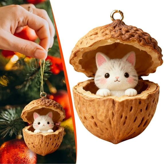 Forest Animal Christmas Ornament – 3D Acrylic Woodland Animal Hanging ...
