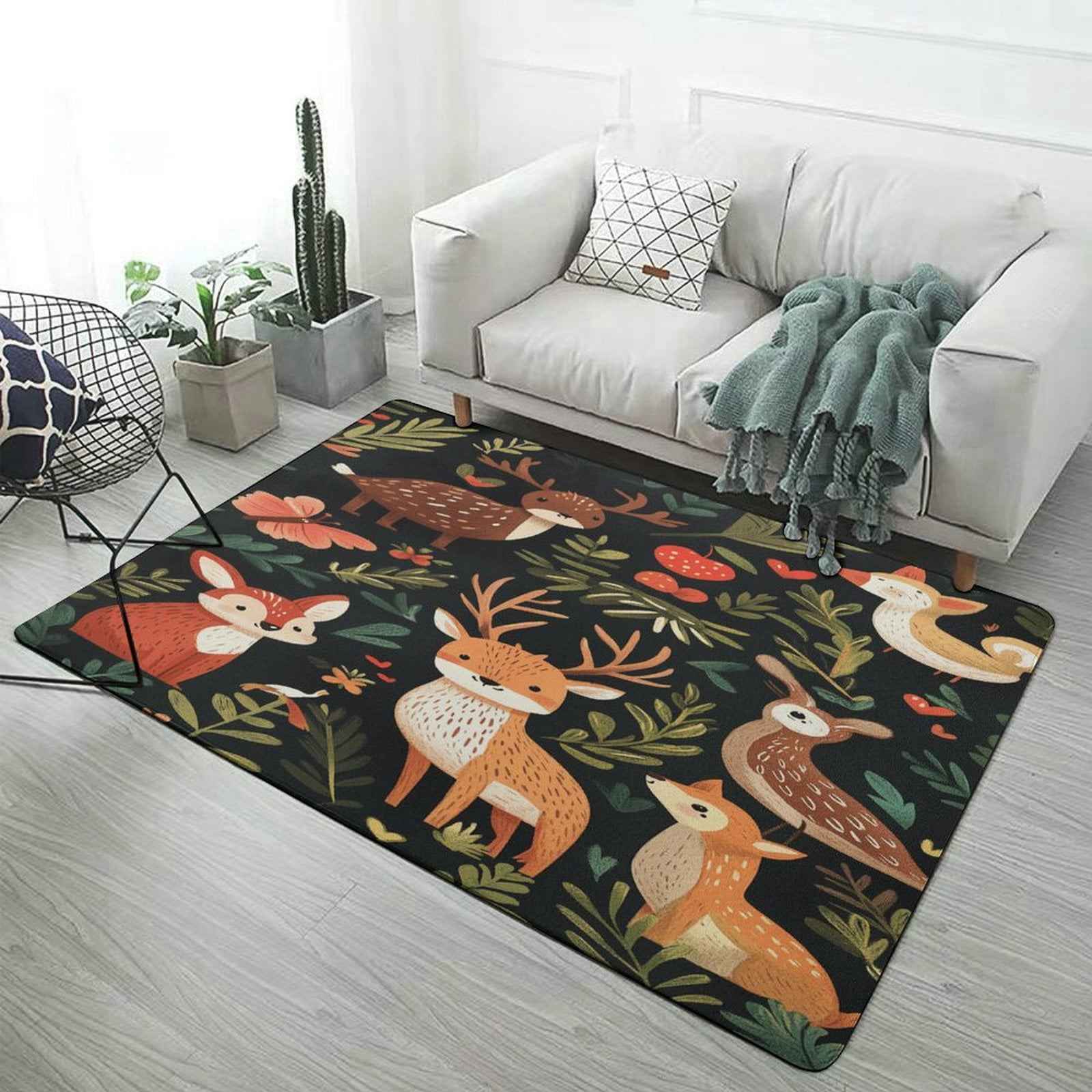 Forest Animals (20) Carpet for Home Decoration Rugs for Bedroom Kids ...