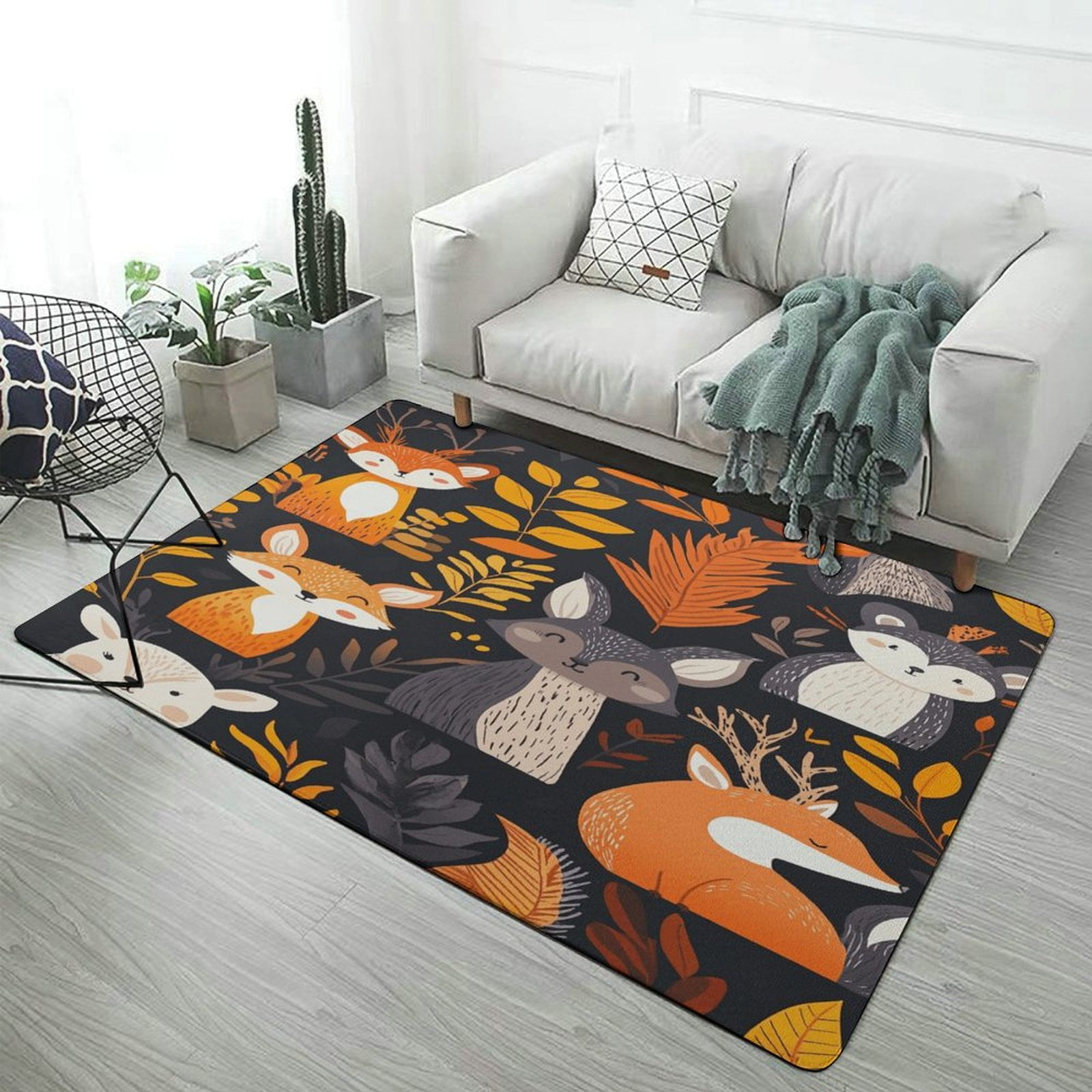 Forest Animals (53) Carpet for Home Decoration Rugs for Bedroom Kids ...