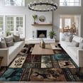 Forest Animals 8x10 Area Rug for Living Room Sectional Sofa, Western ...