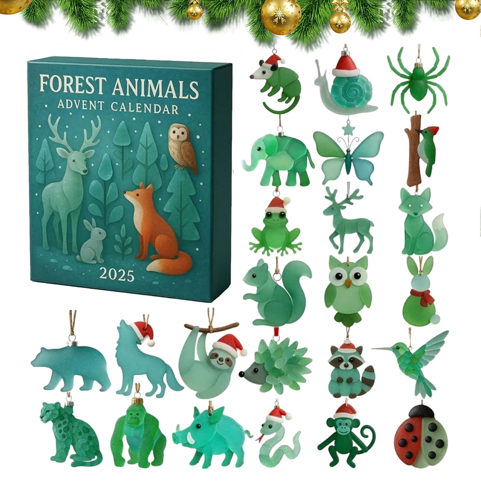 Forest Animals Advent Calendar 2025, animal advent calendar, 24 Days of ...