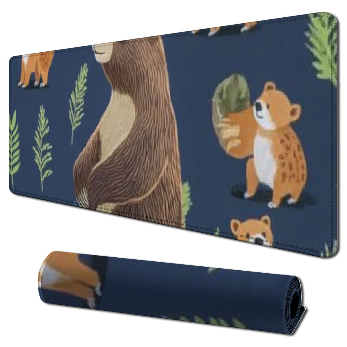 Forest Animals Birds Owl Bear Fox Large Mouse Pad Gaming Mouse Pad ...