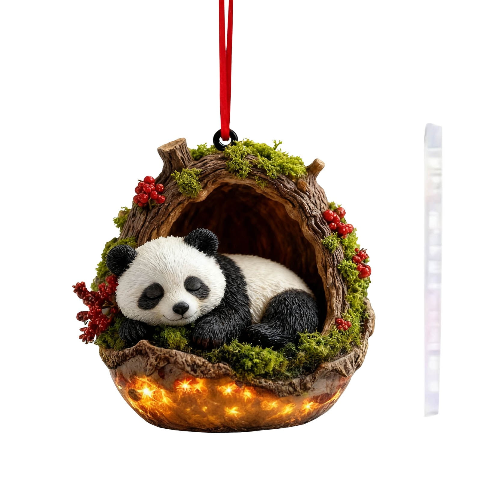 Forest Animals Christmas Tree Ornaments Set, 4 Inch Acrylic Animal ...