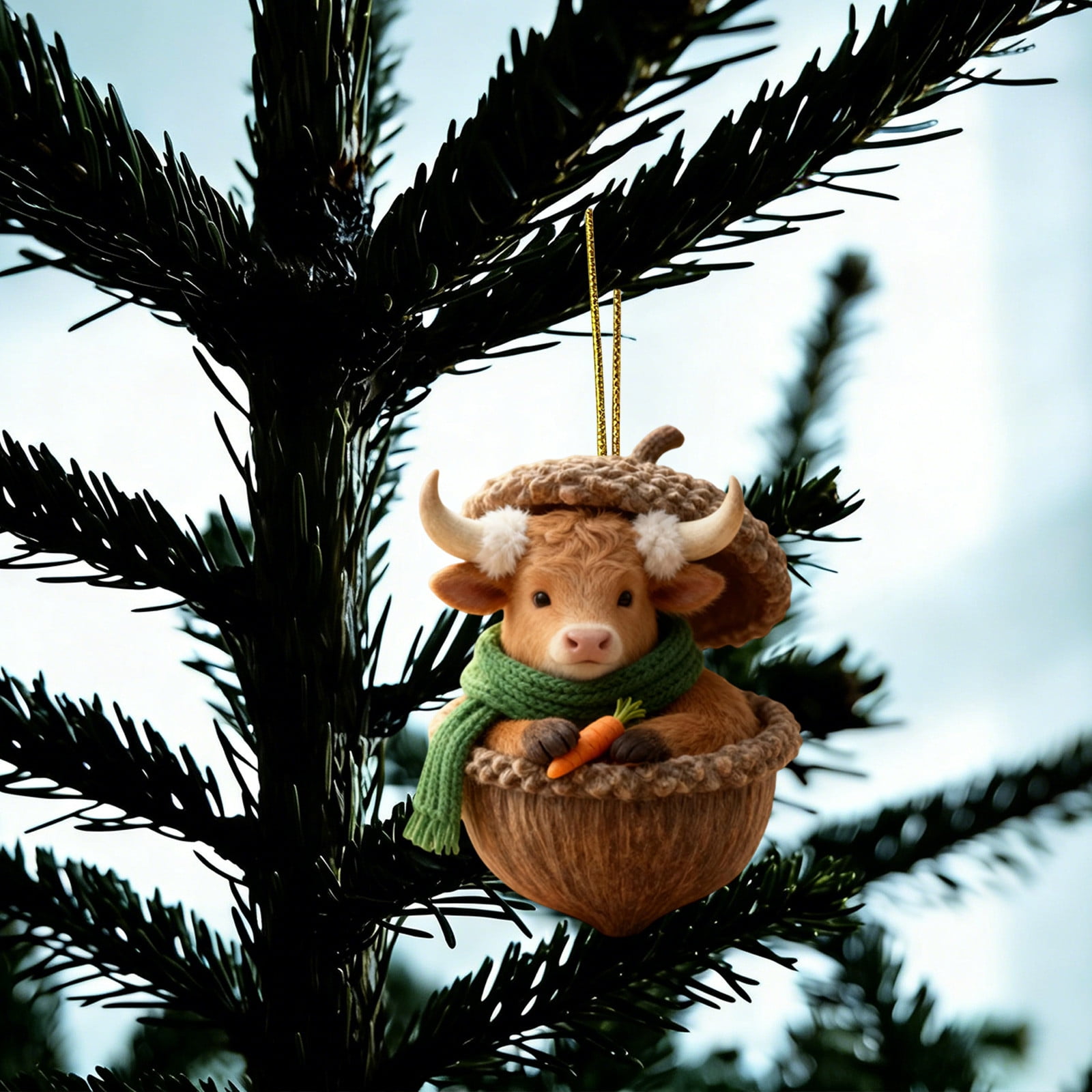 Forest Animals Christmas Tree Pendant, Holiday Ornament Decorations for ...