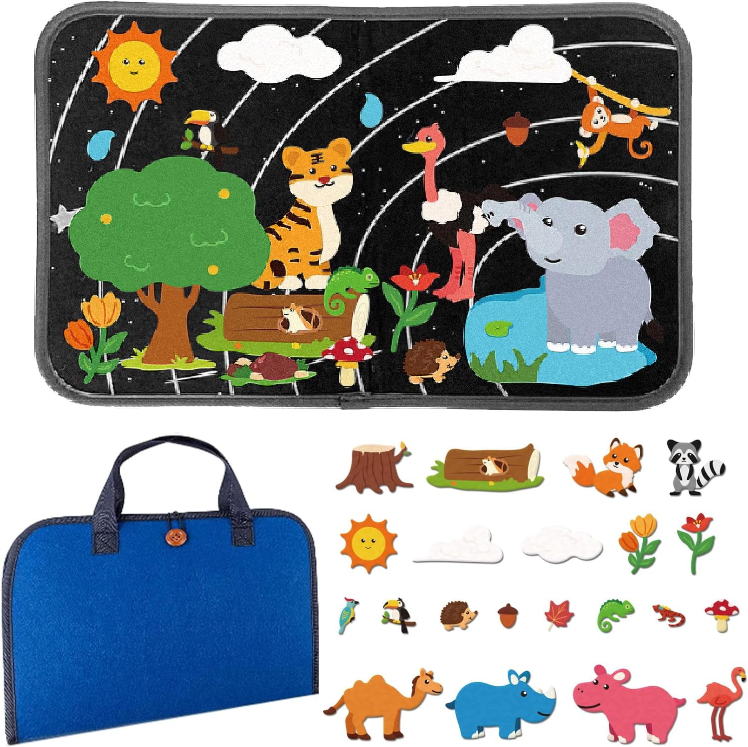 Forest Animals Felt Flannel Board Story Pieces for Preschool ...
