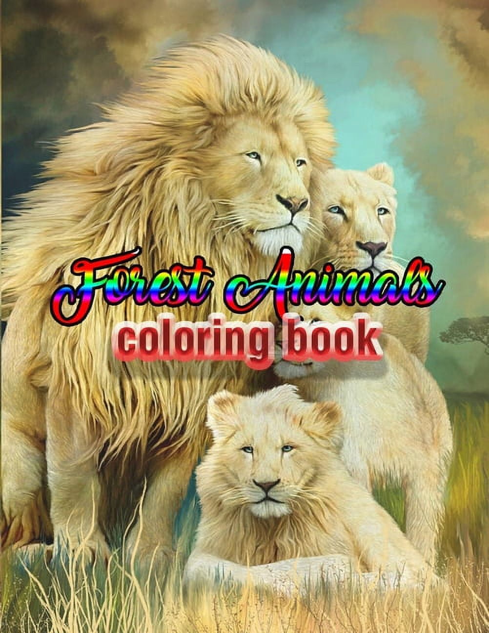 Forest Animals coloring book : An Adult Coloring Book with Adorable ...