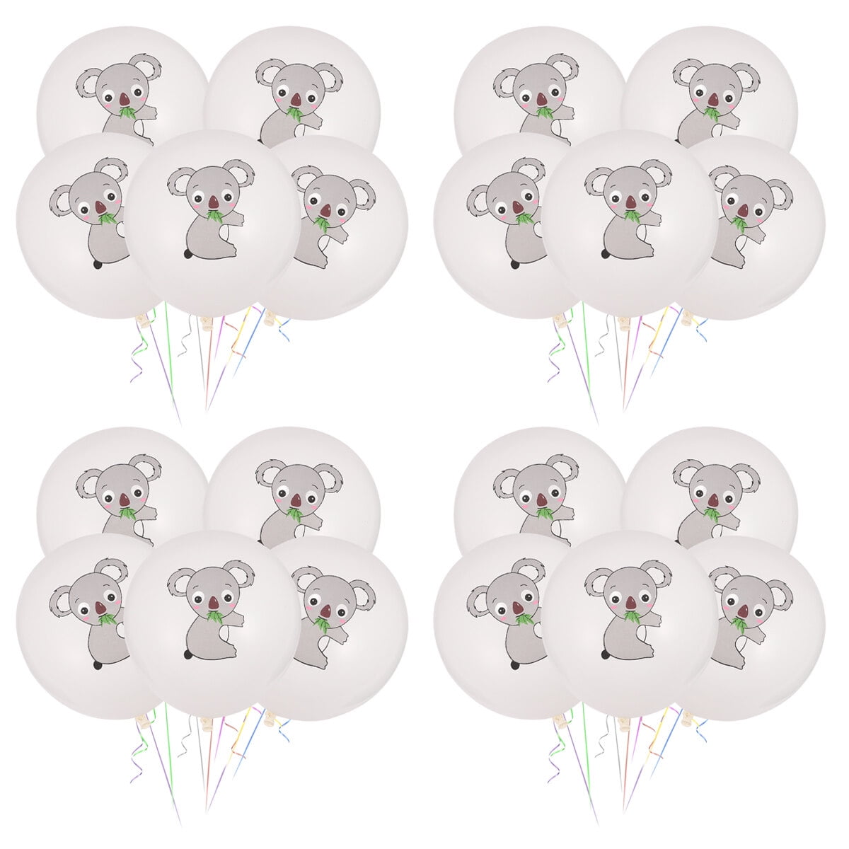 Forest Balloons, 20 Pcs Jungle Animals Balloons Latex Animal Balloons ...