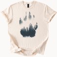 Forest Bear Paw Print Tshirt Nature Lover Graphic Tee Outdoorsy Gift ...