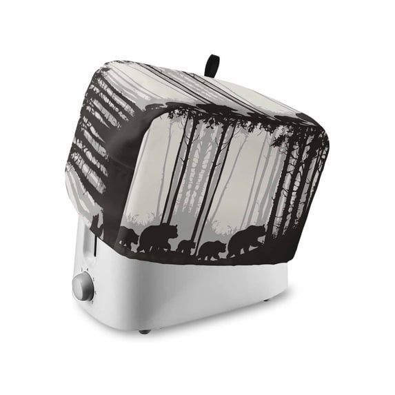 Forest Bear Toaster Cover 4 Slice, Large Kitchen Appliance Covers ...