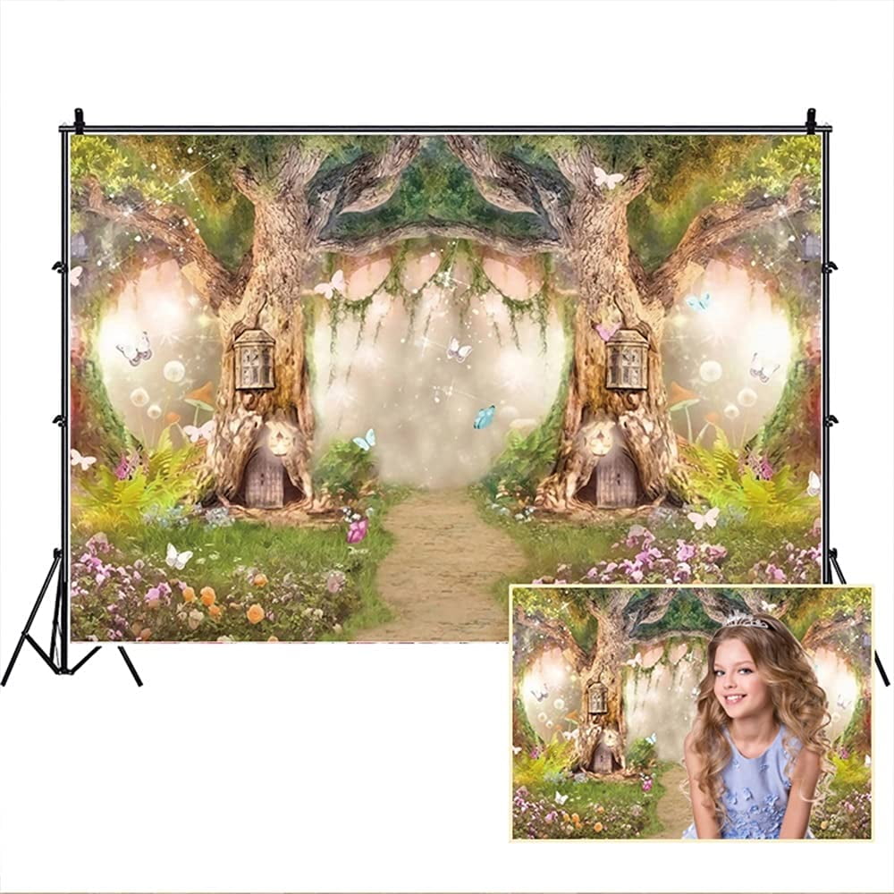 Forest Birthday Backdrop Fairytale Forest Backdrop Enchanted Forest ...