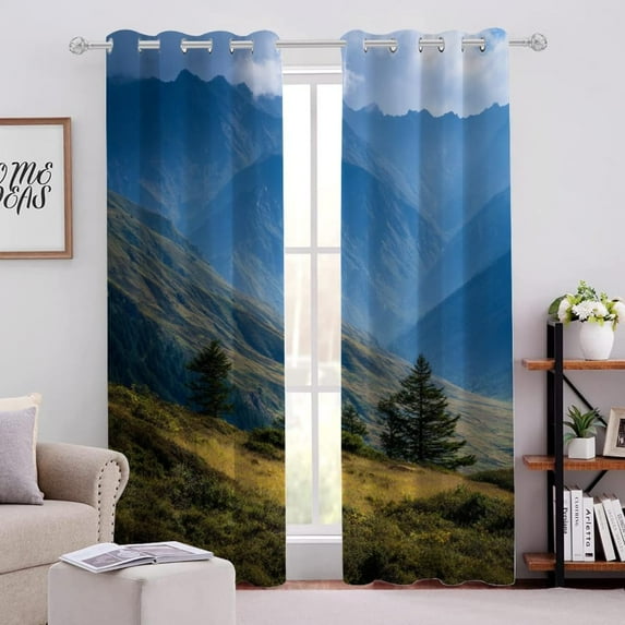 Forest Blackout Curtains For Bedroom Living Room Home Decor, Woodland ...