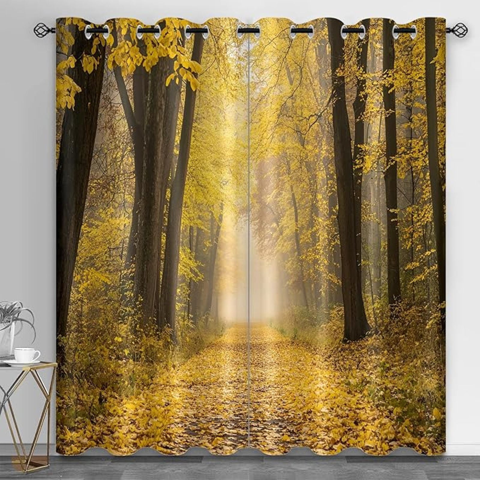 Forest Blackout Curtains For Girls Boys Home Decor, Misty Forest ...