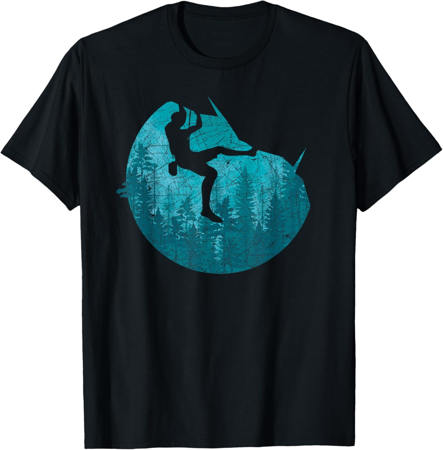Forest Climber Bouldering Climb Outdoor Rock Climbing T-Shirt - Walmart.com