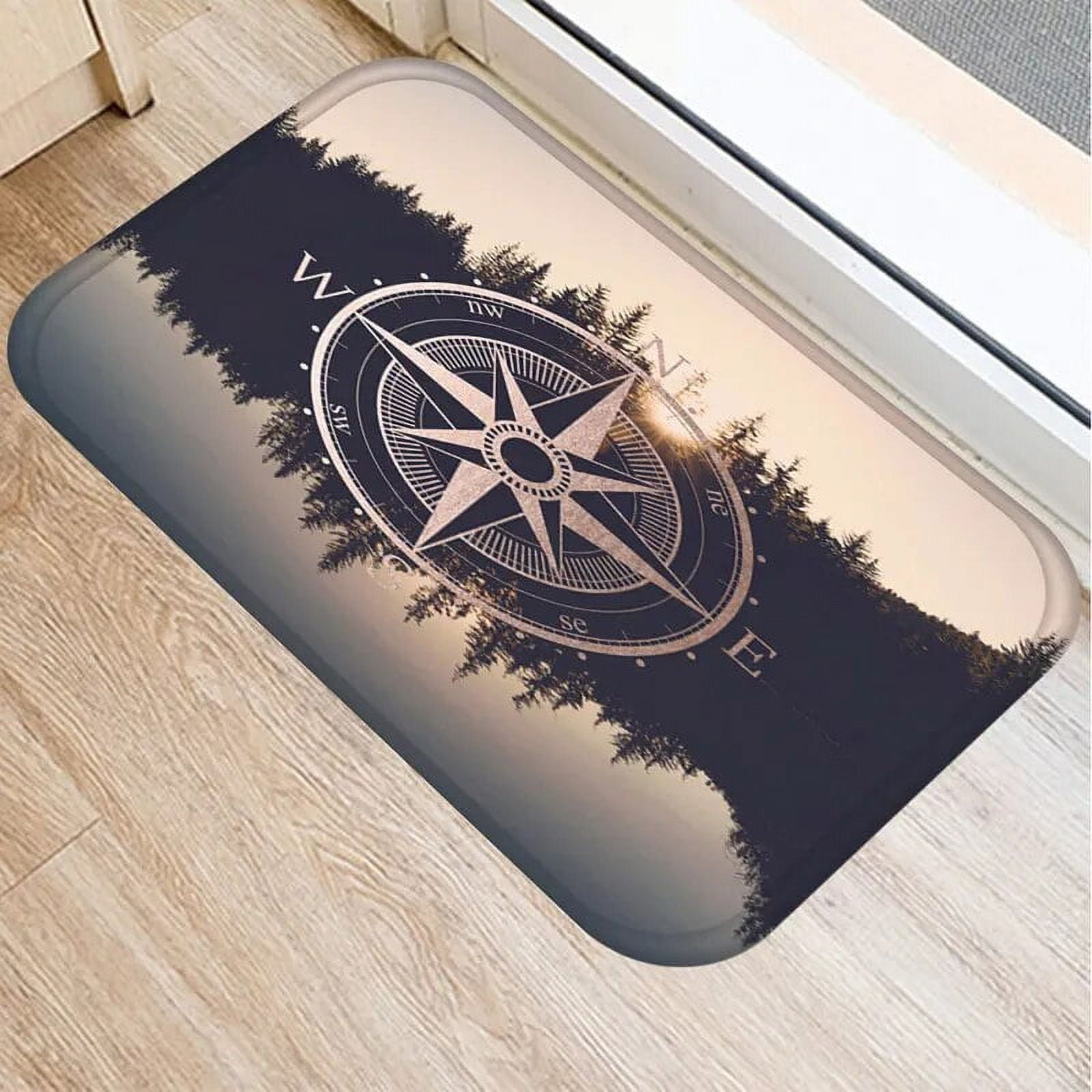 Forest Coconut Tree Anti-Slip Doormat Kitchen Entrance Door Mat Suede ...