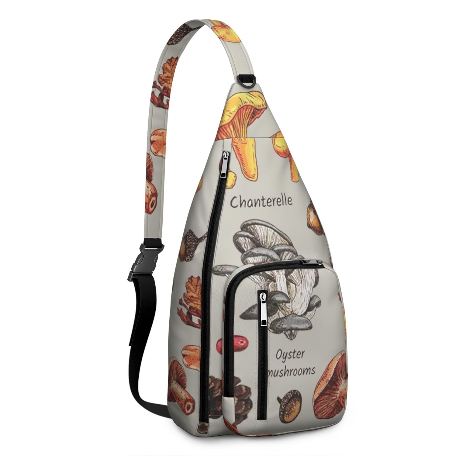 Forest Core Sling Backpack - Cottagecore Mushroom Design, Multi ...