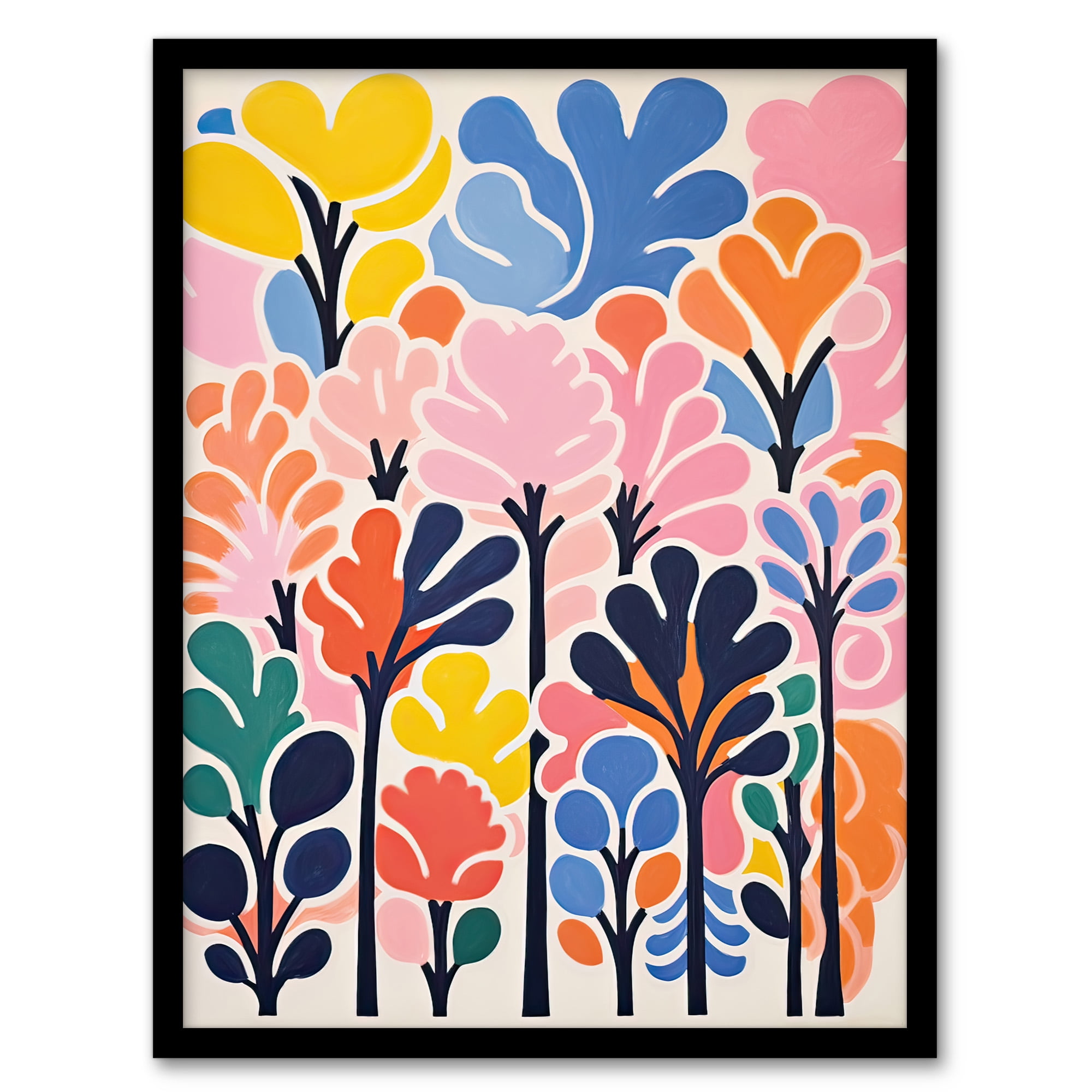 Forest Delight Bright Pastel Colour Oil Painting Pink Orange Blue Henri ...