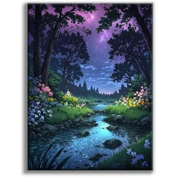 Forest Diamond Art Kits for Adults, Fantasy Landscape Diamond Painting ...