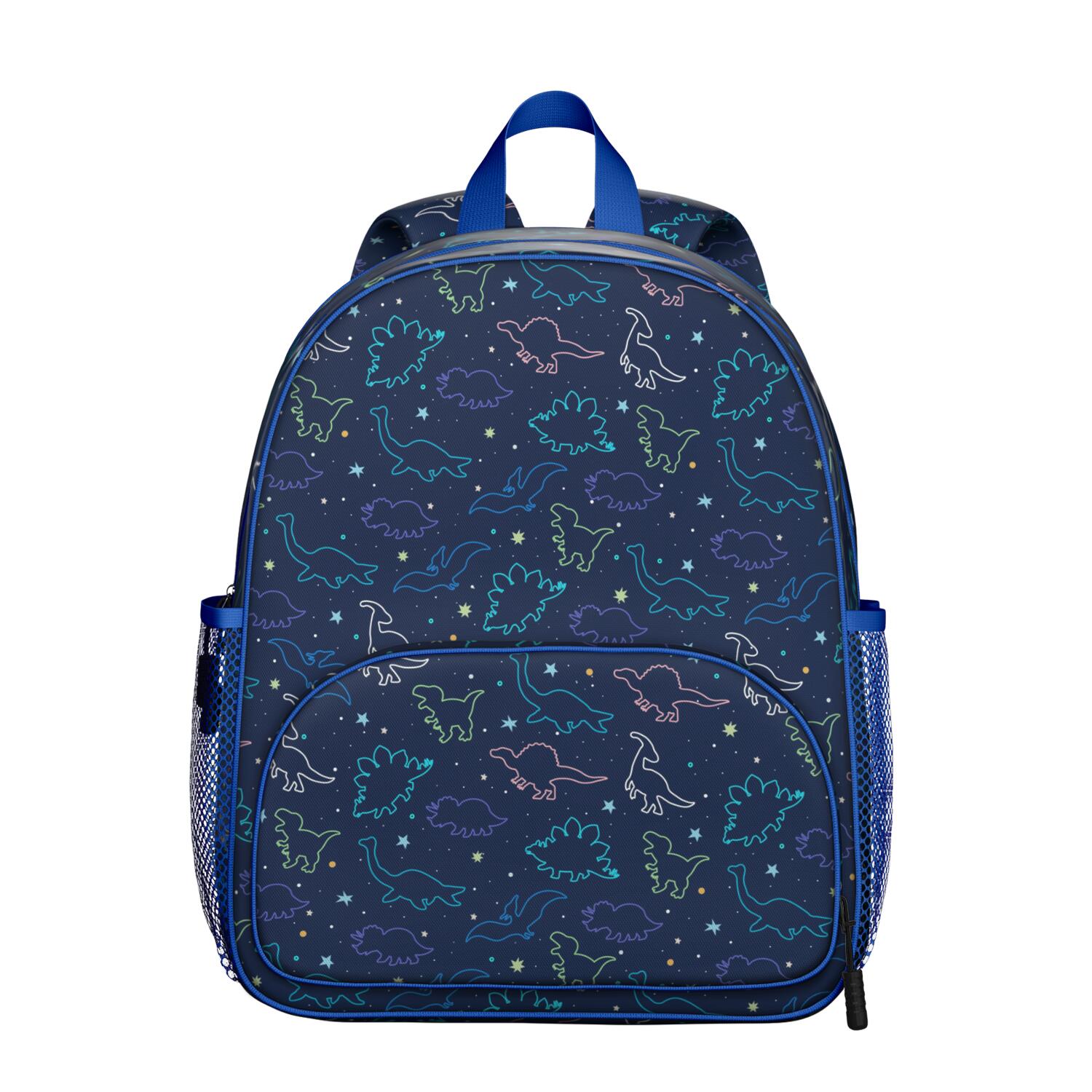 Forest Dinosaur Print Student Backpack – Roaring Cartoon Dino in ...