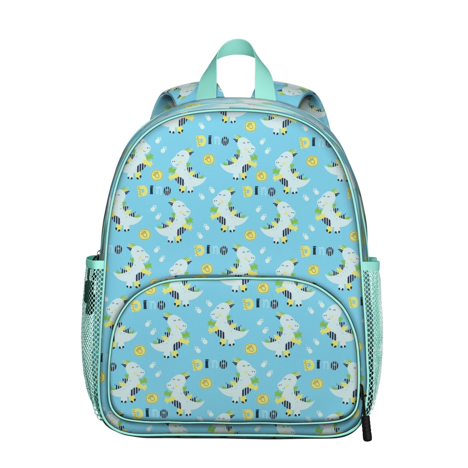 Forest Dinosaur Print Student Backpack – Roaring Cartoon Dino in ...