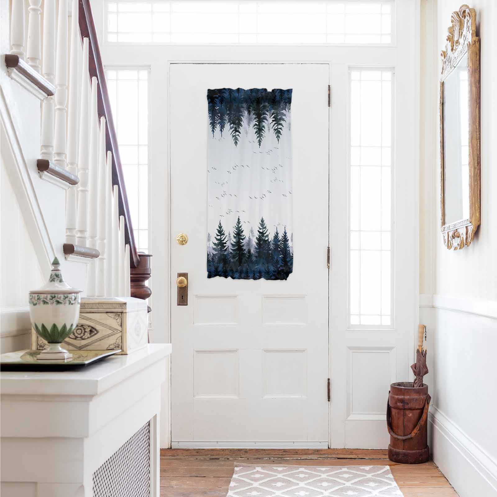 Forest Door Curtains for Door Window, French Sidelight Front Back Door ...