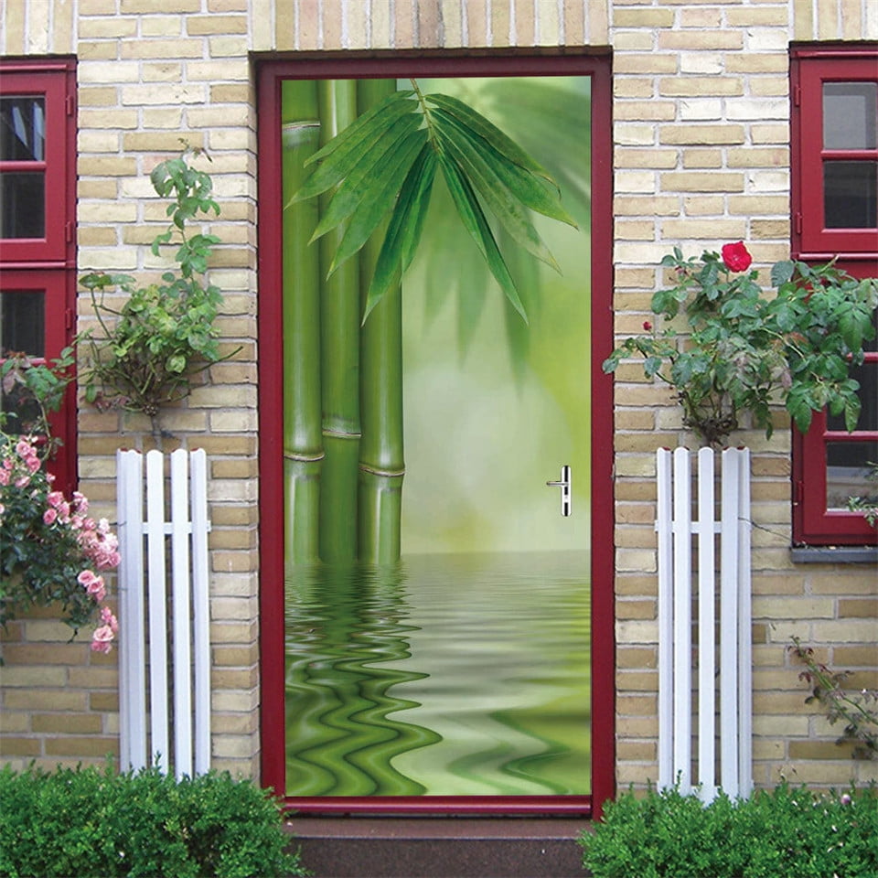 Forest Door Sticker Self-adhesive Waterproof Wallpaper Home Decor ...