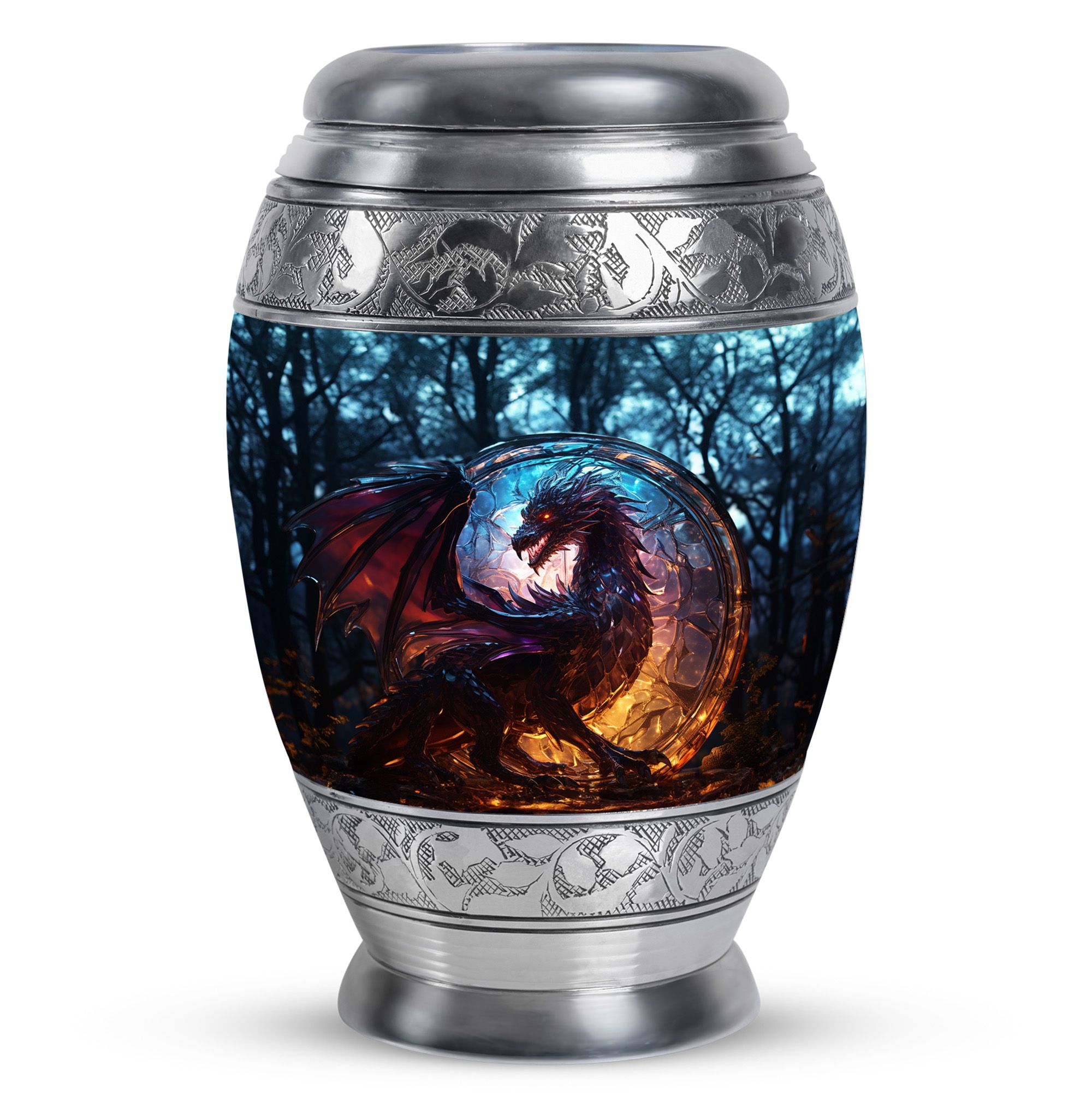 Forest Dragon's Dusk Urn For Human Ashes Adult Male - Discreet Mini Urn ...