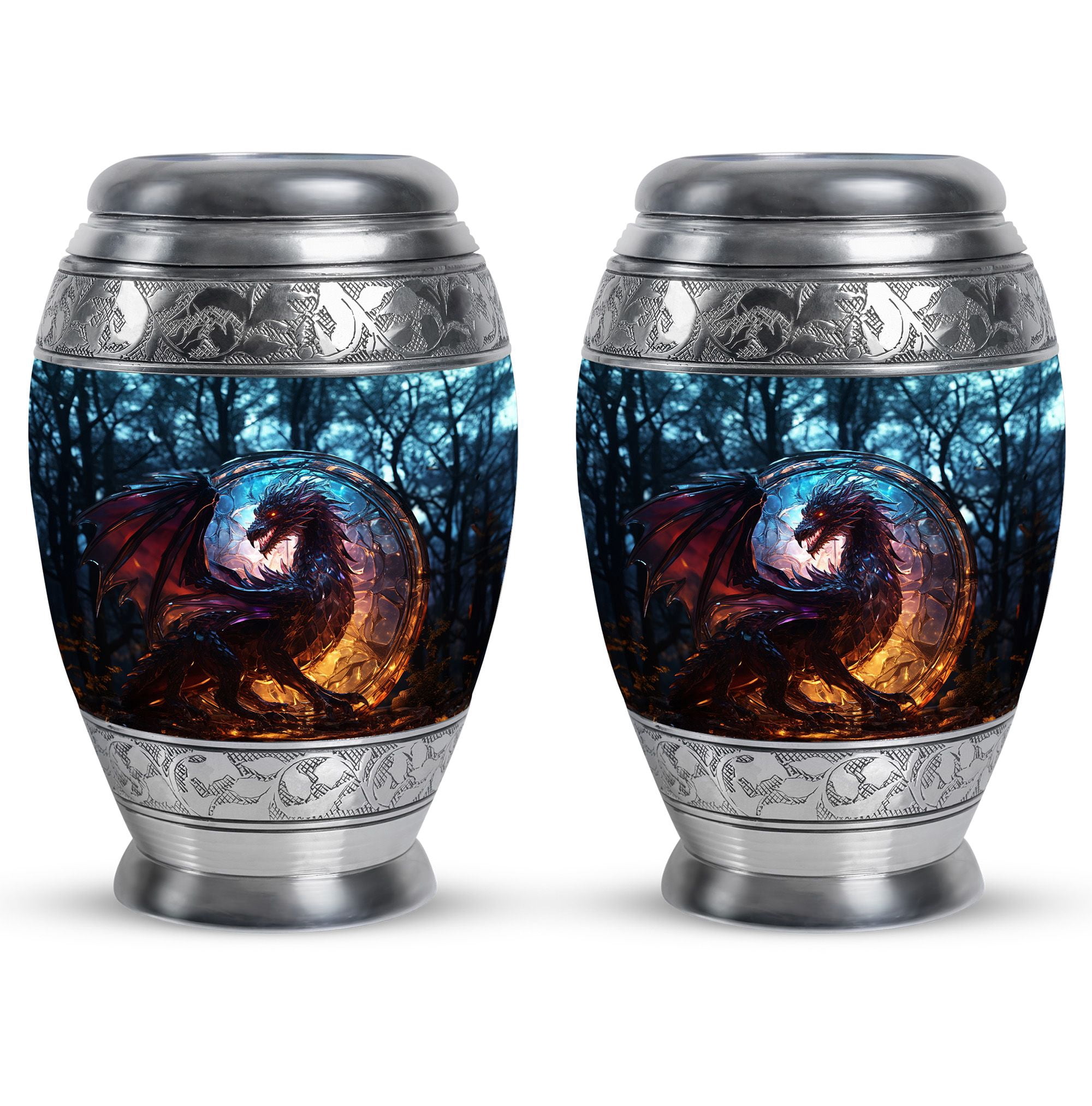 Forest Dragon's Dusk Urn For Human Ashes Adult Male - Discreet Mini Urn ...