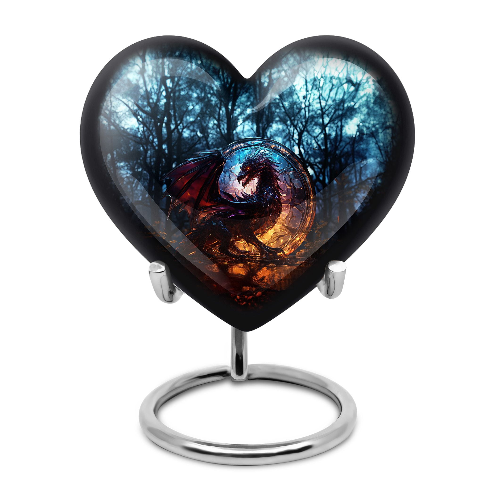 Forest Dragon's Dusk Urn For Human Ashes Adult Male - Discreet Mini Urn ...