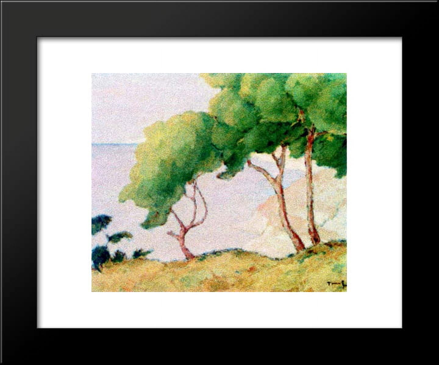 Forest Edge (Balcic) 20x24 Framed Art Print by Nicolae Tonitza ...