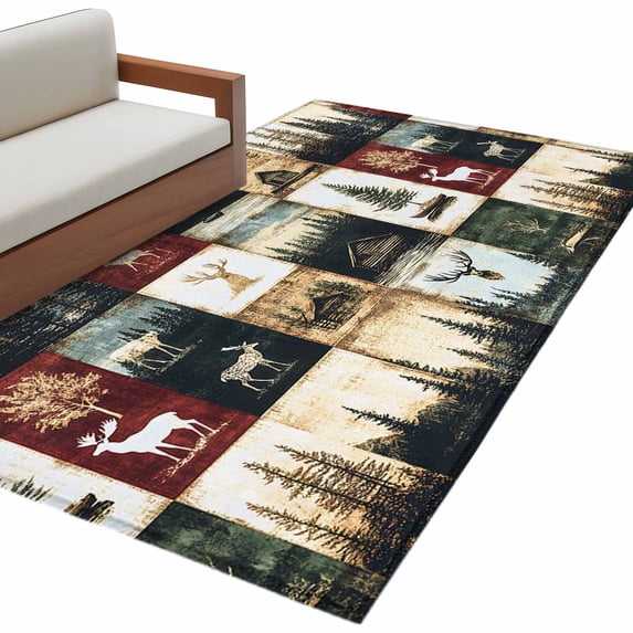 Forest Elk Large Area Rugs for Bedroom Living Room, Soft Non Slip ...