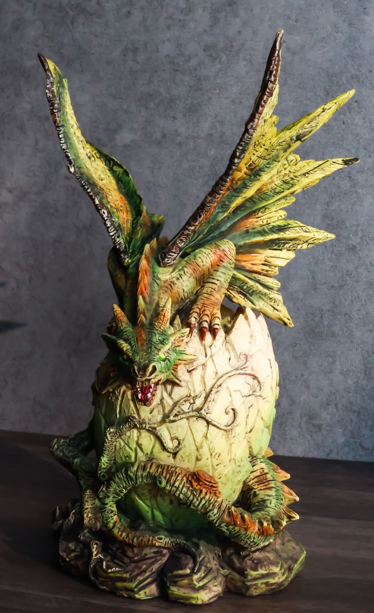 Forest Ent Greenman Dendritic Dragon Hatchling Emerging From Egg Shell ...