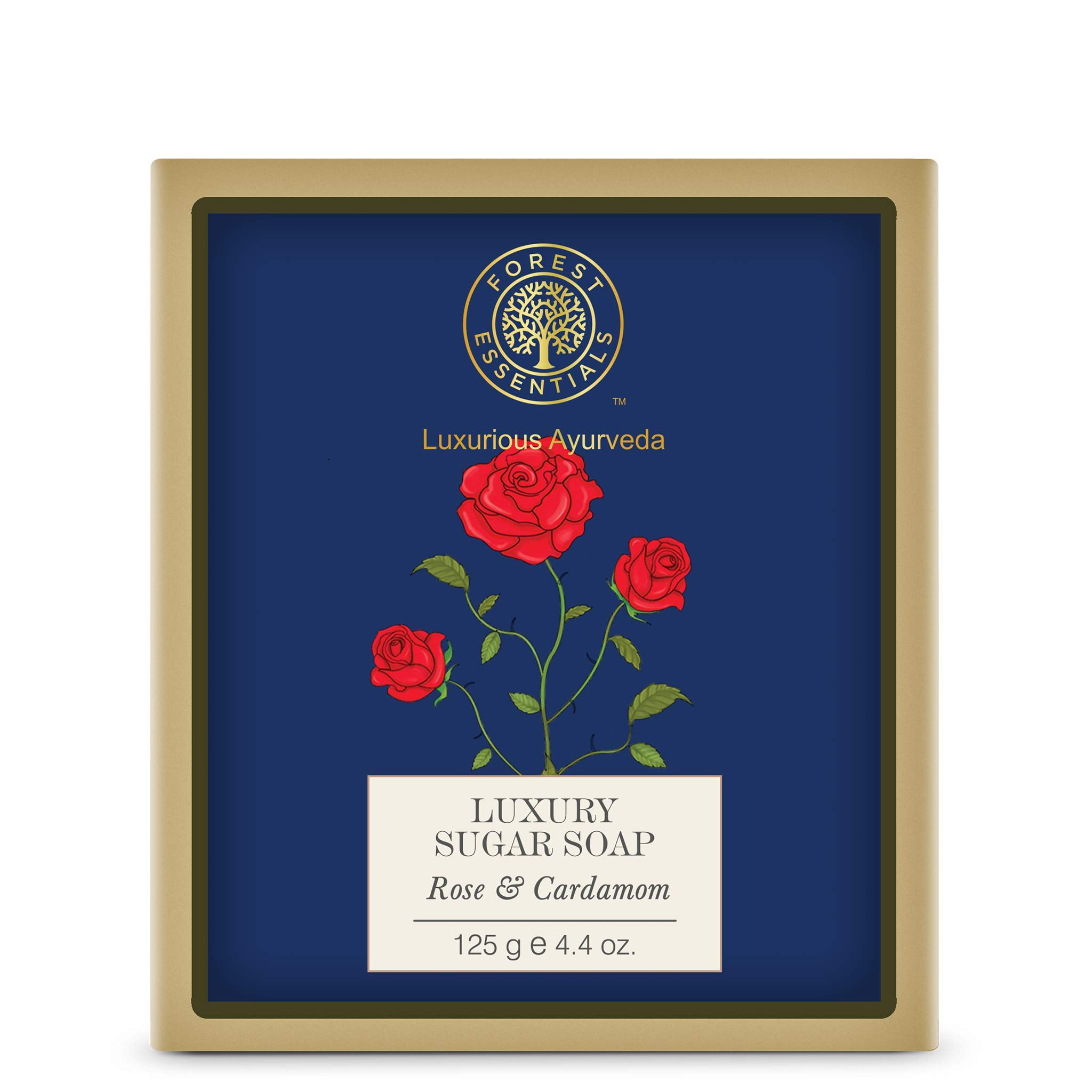 Forest Essentials Rose and Cardamom Luxury Sugar Soap, 125g - Walmart.com