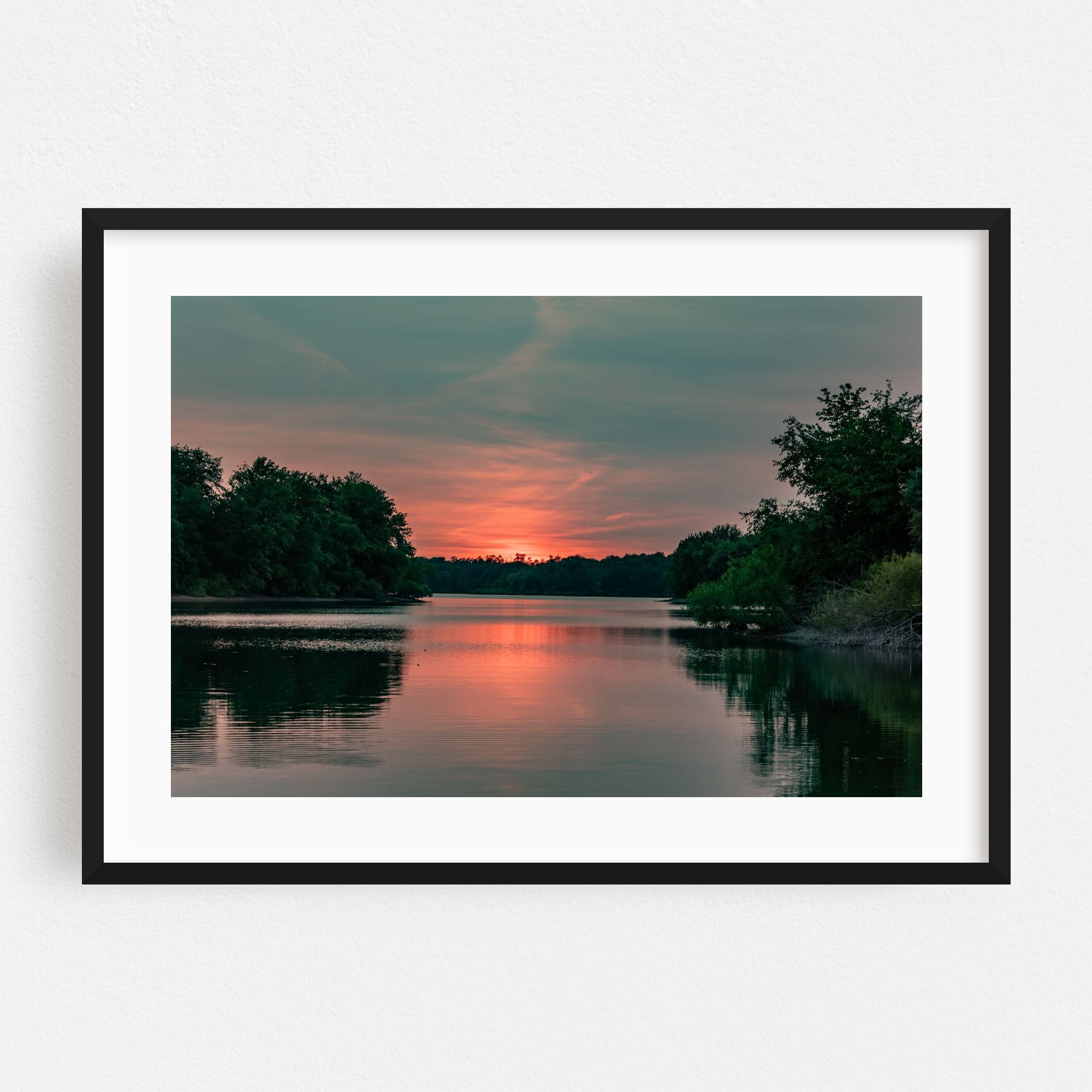 Forest Fire Sunset at Codorus State Park, Pennsylvania - Hanover ...