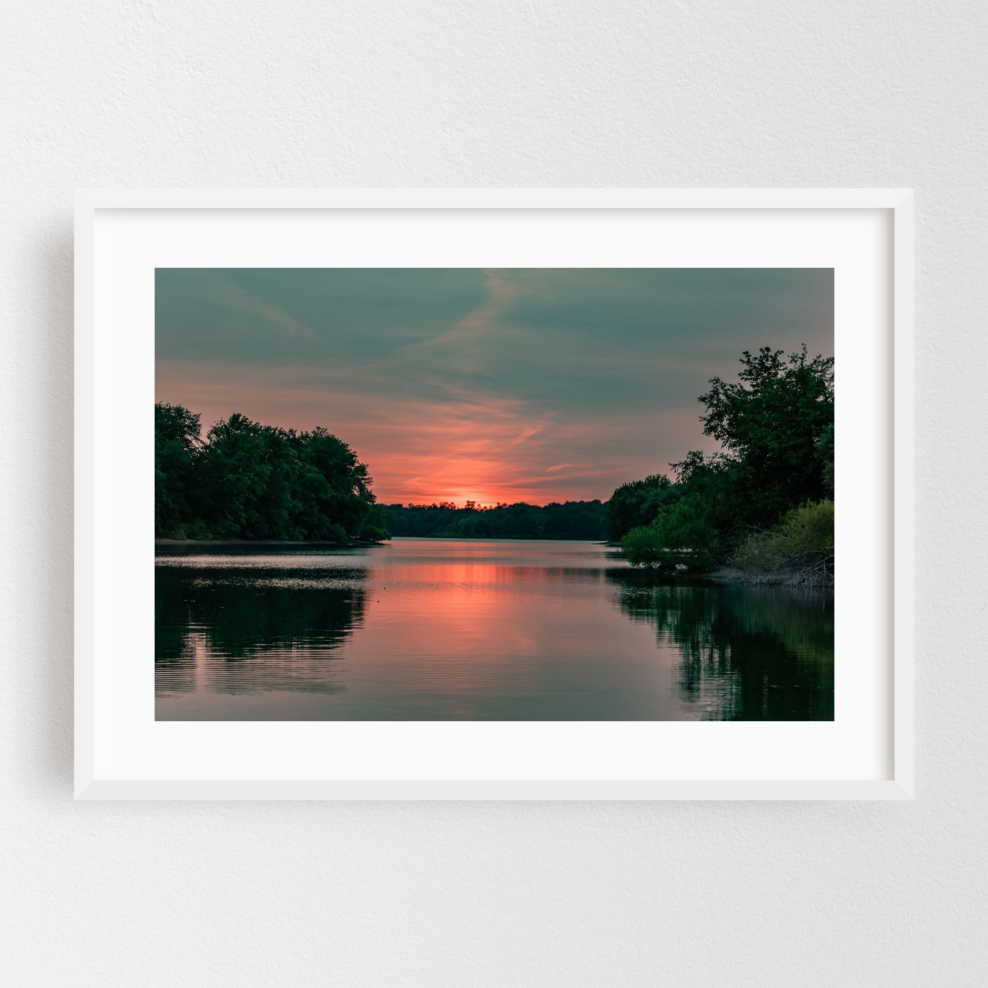 Forest Fire Sunset at Codorus State Park, Pennsylvania - Hanover ...