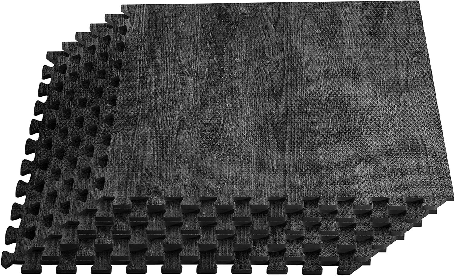 Forest Floor 3/8 Inch Thick Printed Foam Tiles, Premium Wood Grain ...