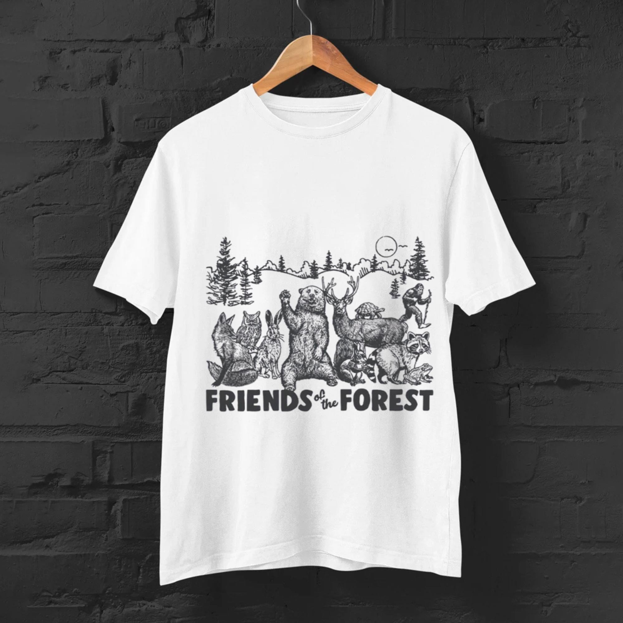 Forest Friends Camping Shirt, Retro Camp Shirts for Men Women ...